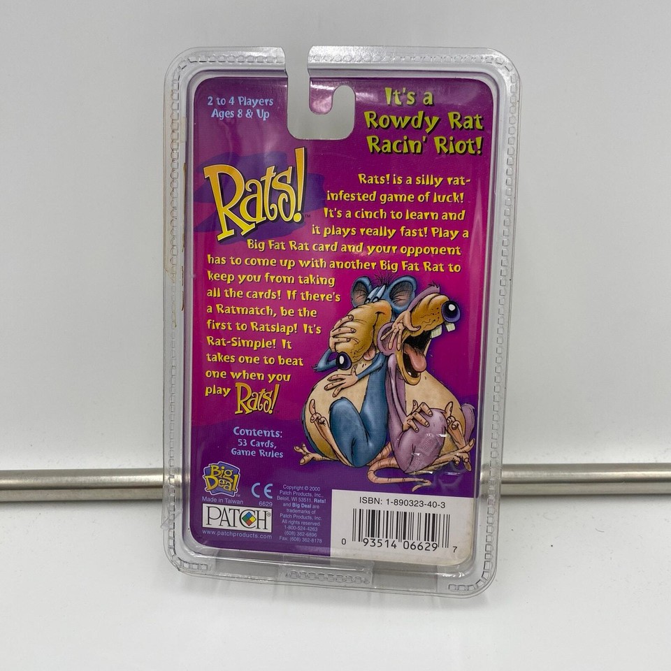 Rats! Card Game Rowdy Rat Racin' Riot Patch Products 2000 NEW | eBay