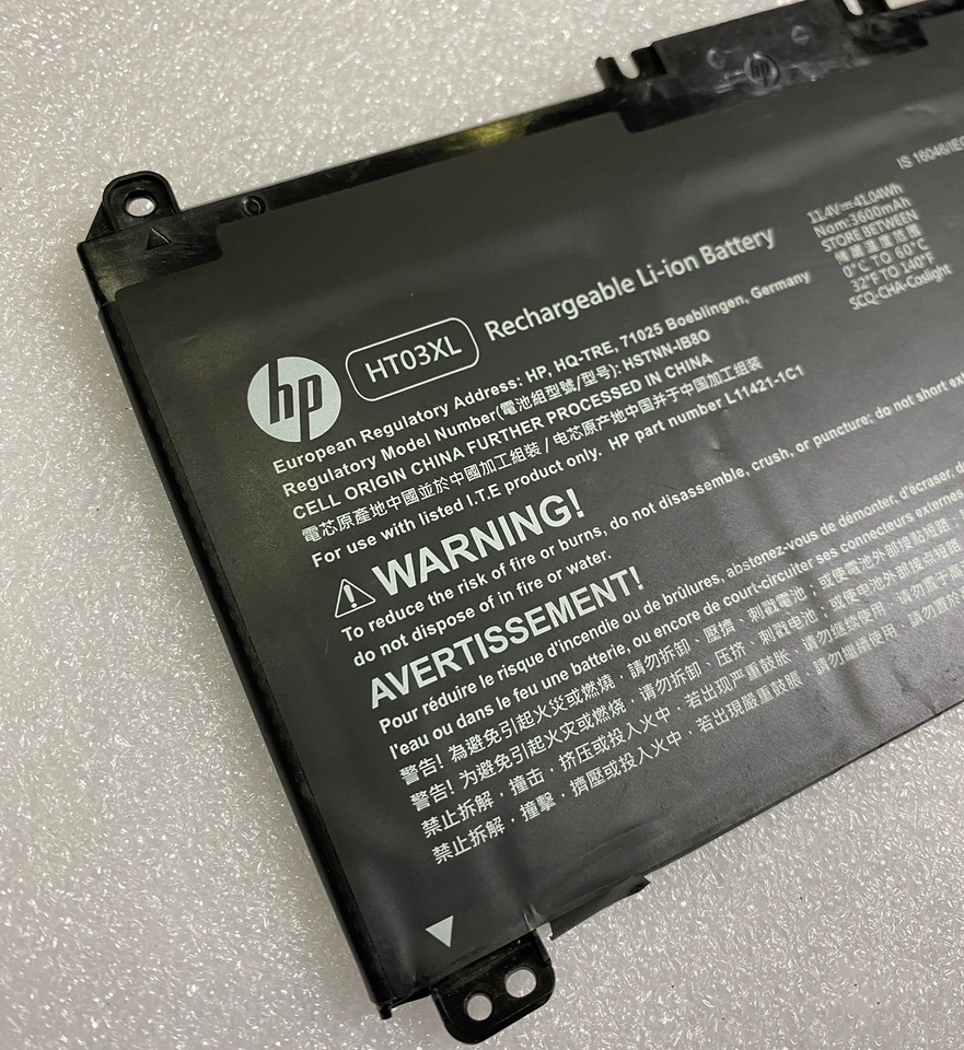 Genuine OEM HT03XL Battery for HP Pavilion L11421-2C2 L11119-855 15-CS ...
