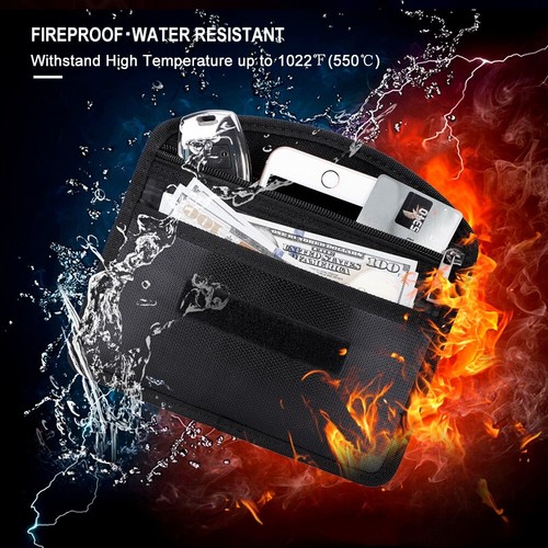 Fireproof Waterproof Document Bag File Money Safe Box Secret File ...