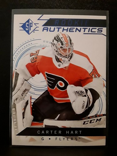 2018-19 Upper Deck Blue SP Authentics Rookie Carter Hart Card #117 | eBay