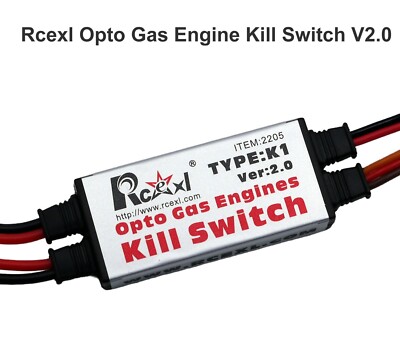 Rcexl Opto Gas Petrol Engine Kill Switch V2.0 RC Model Airplane Plane ...