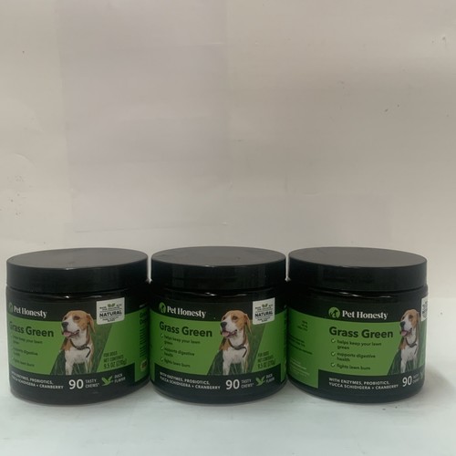 3x Pet Honesty Green Grass With Yucca + Cranberry Probiotics Enzymes ...