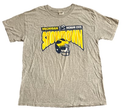 Michigan Vs Michigan State Gray Men’s T Shirt Size L | eBay