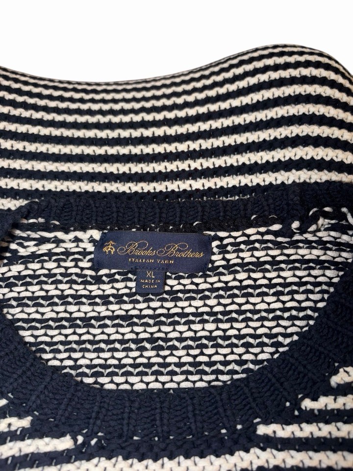 Brooks Brothers Cotton Textured Lobster Intarsia Sweater size XL $298 ...