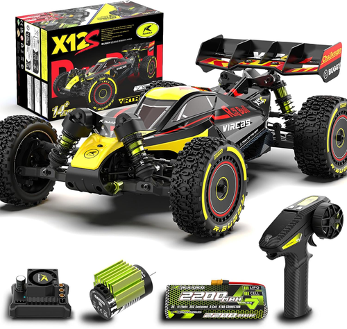 RLAARLO 1/12 Brushless RC Cars for Adults, Max 50 MPH Fast RC Buggy ...