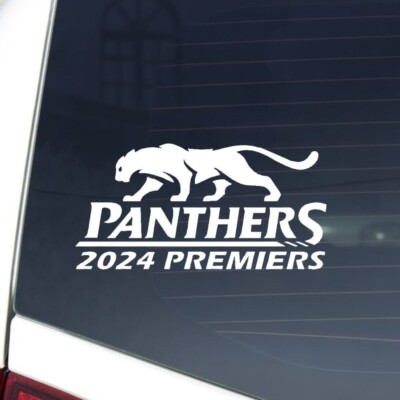 Penrith PANTHERS 2024 Premiers 20cm Sticker NRL Grand Final Window ...