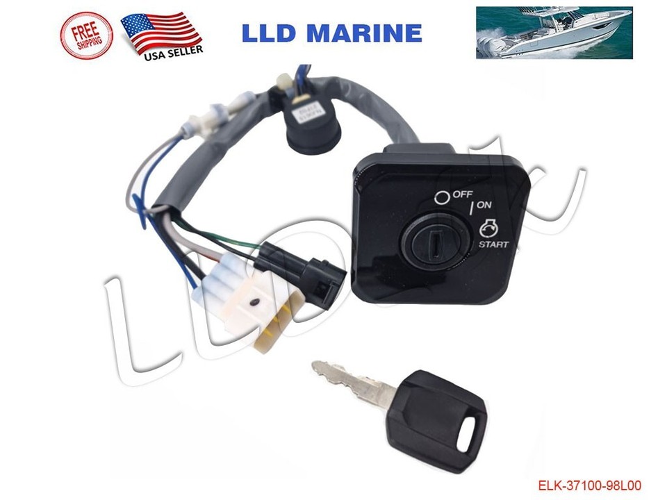 Ignition Key Switch Panel Suzuki Outboard DF 9-325HP 37100-98L00 | eBay