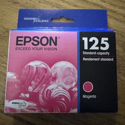 Epson 125 Ink Cartridge Magenta Dura Brite Ultra NEW/SEALED (Exp 09. ...