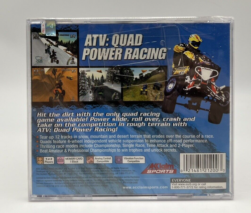 ATV: Quad Power Racing (Sony PlayStation 1, 2000) for sale online | eBay