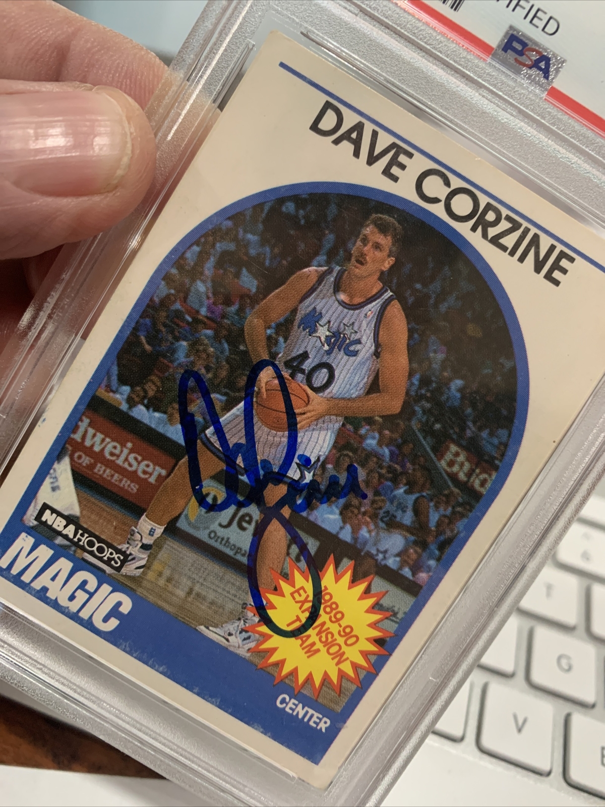 Dave Corzine Signed Card Psa/dna 1989 Nba Hoops | eBay