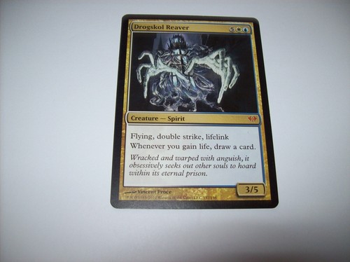 MTG Drogskol Reaver Dark Ascension LP Regular Mythic Rare Free Ship ...