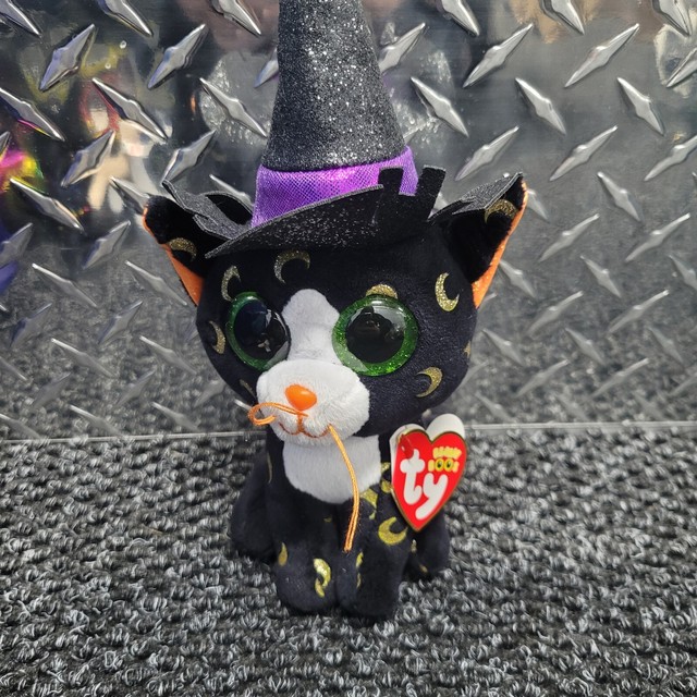 Ty Beanie Boos Pandora The Black Cat Halloween Plush Toy (36235) for ...