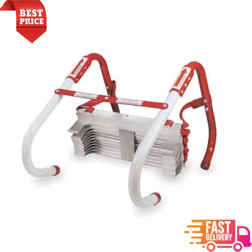 25 Ft 3 Story Emergency Fire Escape Ladde Portable Rope Metal Home ...