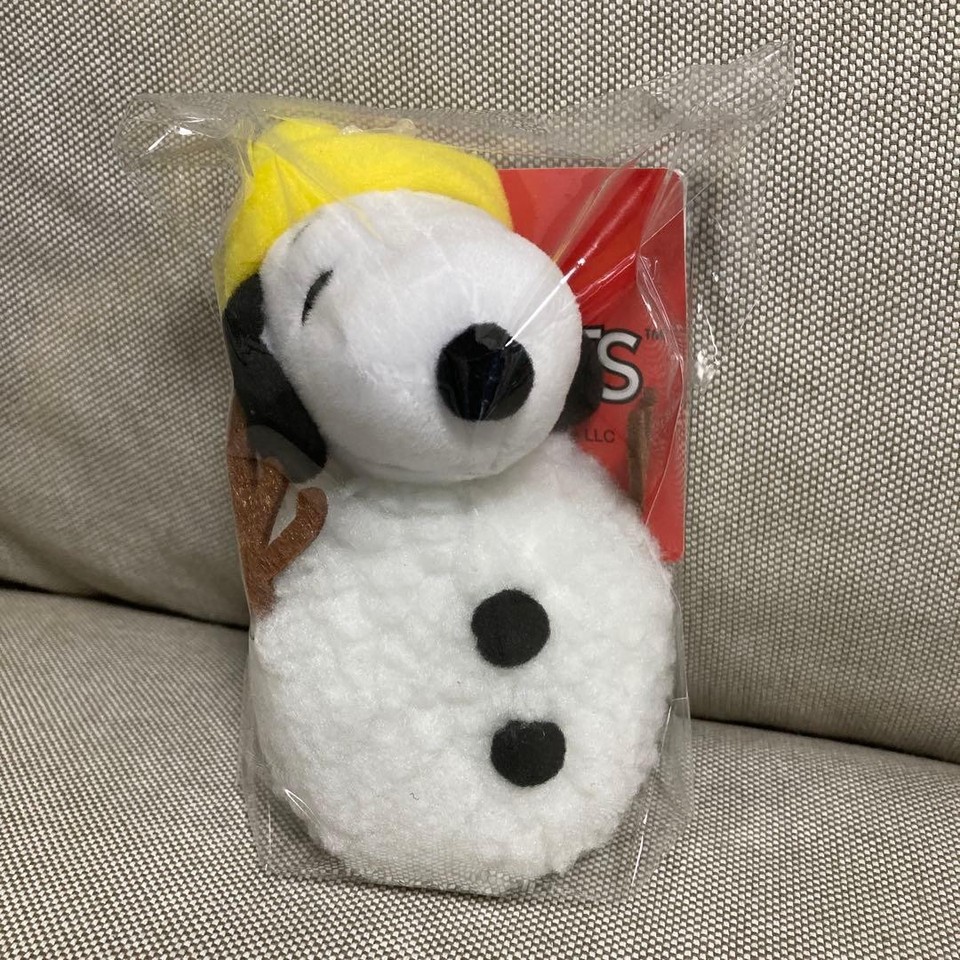 Snoopy Winter Snowman Mascot Plush New with Tag Amusement Prize | eBay