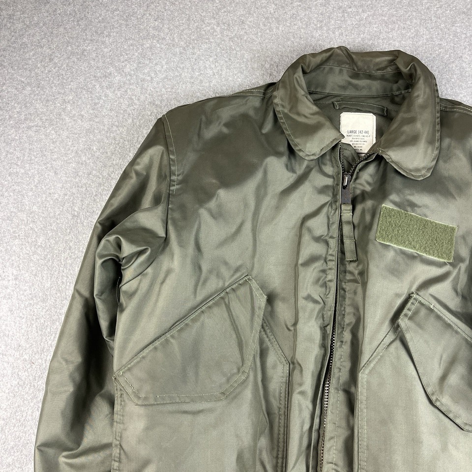 Vintage USAF Flyers Jacket Mens Large CWU 45P Flight Air Force Scovill ...