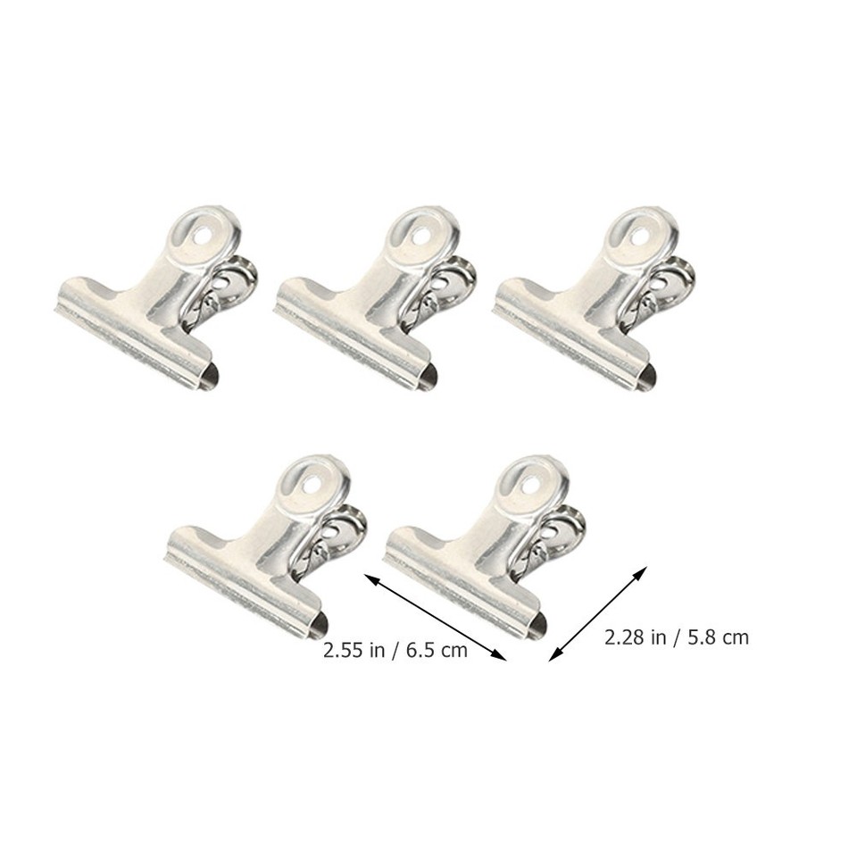5 Pcs Stainless Steel Drawing Board Clips Sketch Clamps Arts Supplies ...