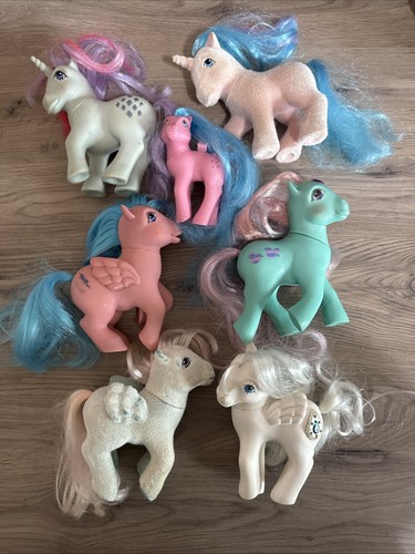 Lot of 7 MLP My Little Pony G1 Ponies Skylark Firefly Princess Tiffany ...