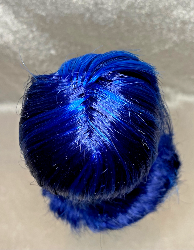 Create a Monster High Doll Skeleton Girl Wig Blue Bob Hair Short Inner ...