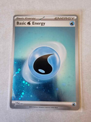 Pokemon TCG Basic Water Energy Cosmos Holo SVE 003 Pokemon 151 | eBay