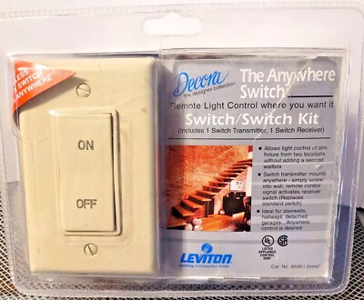 LEVITON Decora The Anywhere Switch Remote Control Kit Ivory White (6696-I) NEW | eBay