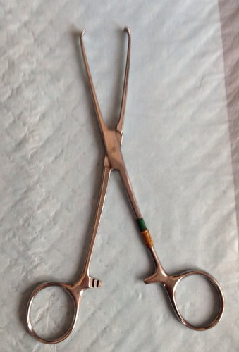 KNY-Scheerer Tissue Forceps 6" Veterinary Surgical Dental Locking Claw ...