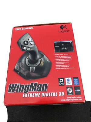 2001 Logitech Wingman Extreme Digital 3D Game Controller Joystick In ...