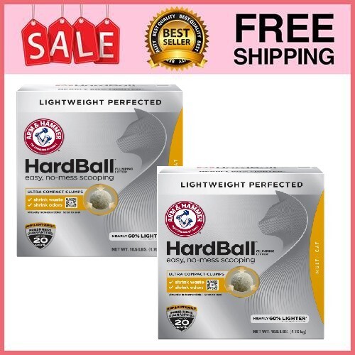 ARM & HAMMER Hardball Lightweight Cat Litter, Multi-Cat No-Mess ...