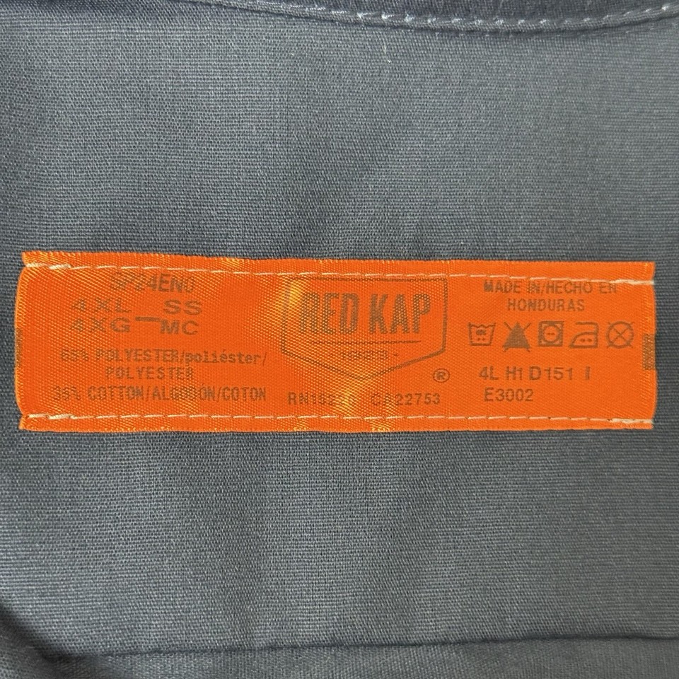 Red Kap Enhanced Visibility Hi Vis Reflective Work Uniform Shirt Men's ...