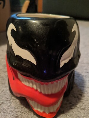 VENOM Coffee Mug Cup Spiderman Villain Black Backstage Pass 16oz Marvel ...