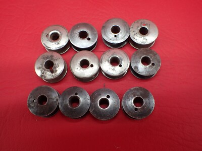 Lot of 12 Vintage EARLY 1 Hole Singer Sewing Machine Bobbins Spun ...
