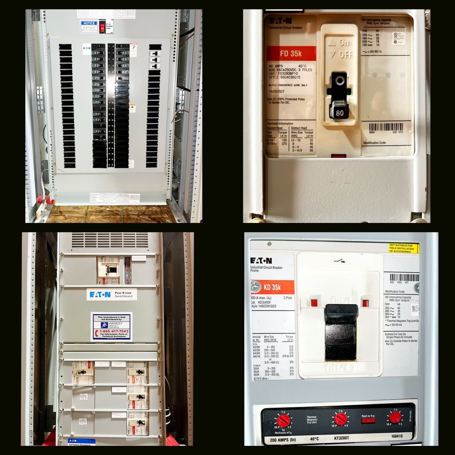 Eaton Retail 400A Switchboard ~ 400A MCB, Ltg Controls, Telcom Sec ...