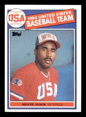 1985 Topps Baseball #398 Shane Mack (84 USA BB Team) NM *d5 | eBay