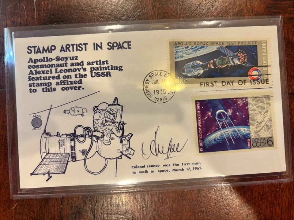 Russia Cosmonaut BORIS ANDREYEV Signed ASTP 1975 Cover ZARELLI LOA ...