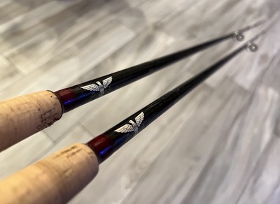 Lot of 2 Vintage Fenwick 9010 & 908 Fly Fishing Rods 2-Piece Made in ...