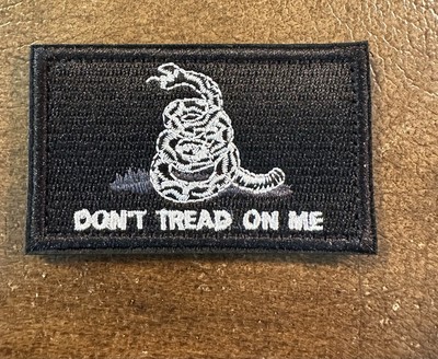 Don't Tread On Me Tactical Patch EMBROIDERED 3 INCH HOOK LOOP PATCH | eBay