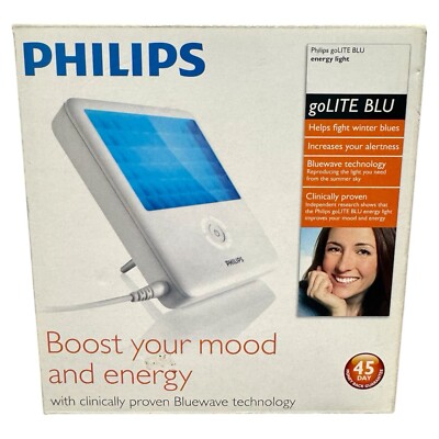 Philips goLITE BLU Energy Light Plus Blue Therapy LED Lamp HF3331 ...