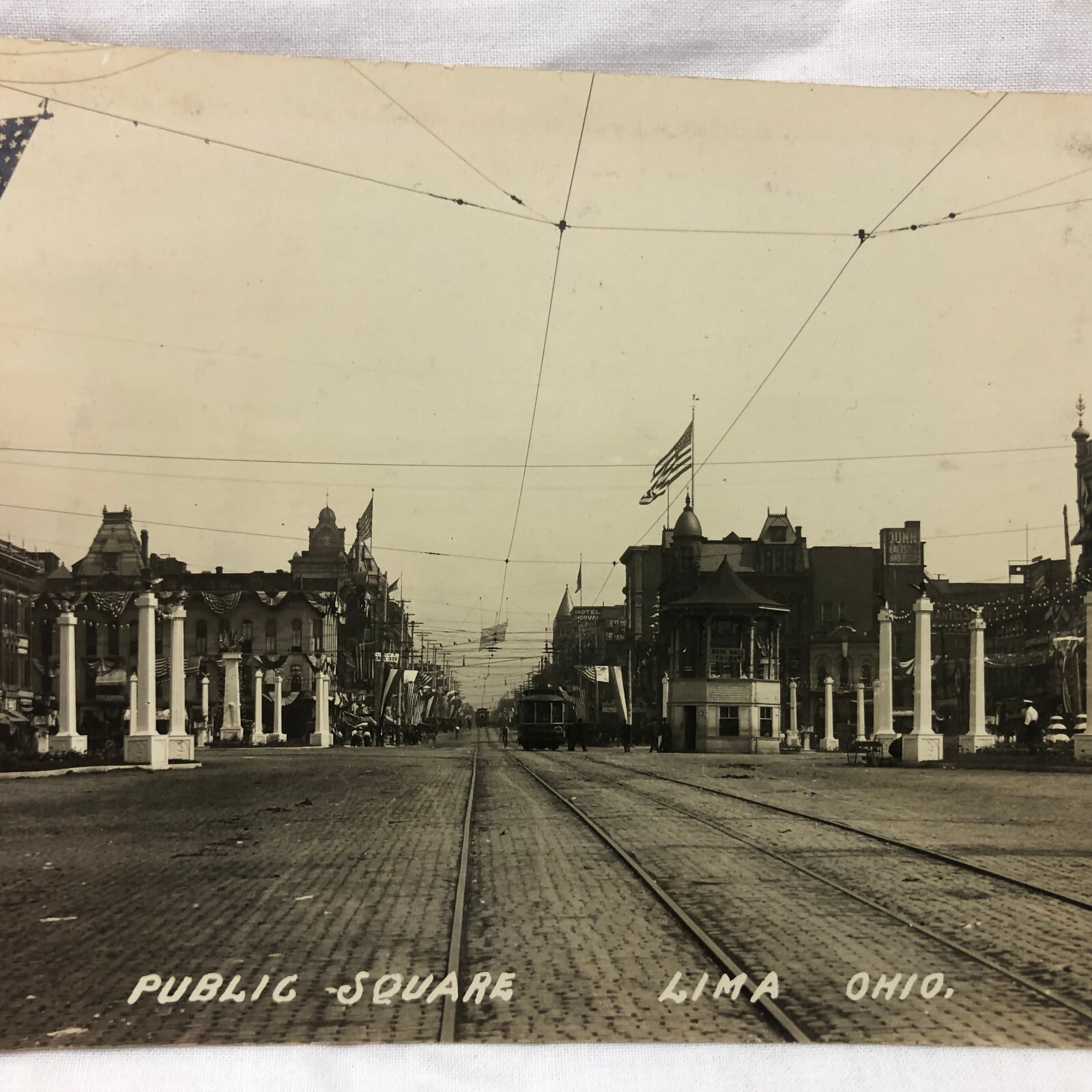 Vintage Lima Ohio Public Square Postcard Real Photo | eBay