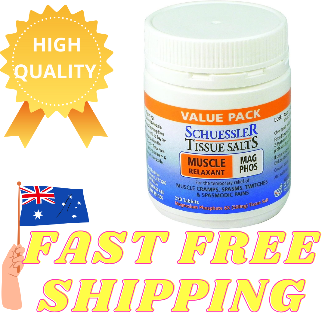 Schuessler Tissue Salts Mag Phos 250 Tablets Muscle Relaxant ...