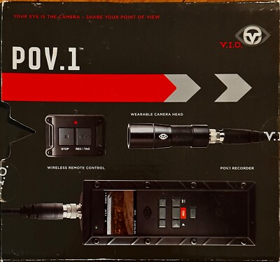 V.I.O. POV1 Personal Lipstick Camera W/ Case, Cords, Receiver | eBay
