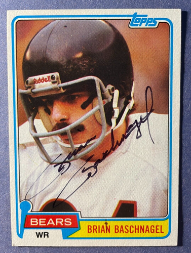 SIGNED BRIAN BASCHNAGEL 1981 TOPPS AUTOGRAPHED CARD - BEARS | eBay