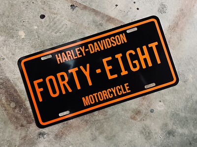 Harley Davidson Forty Eight Vintage Style License Plate Sportster 48 ...
