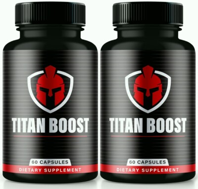(2 Pack) Titan Boost For Men, Titan Boost Pills, Titan Male Performance ...