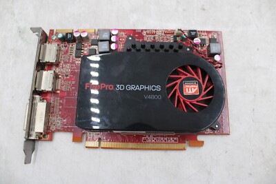 AMD FirePro V4800 1GB GDDR5 PCIe 2x Display Port 1x DVI Video Graphics ...