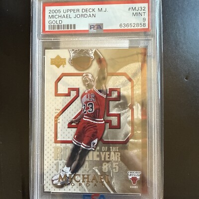2005 Upper Deck Michael Jordan Gold /23 MJ32 Psa 9 | eBay