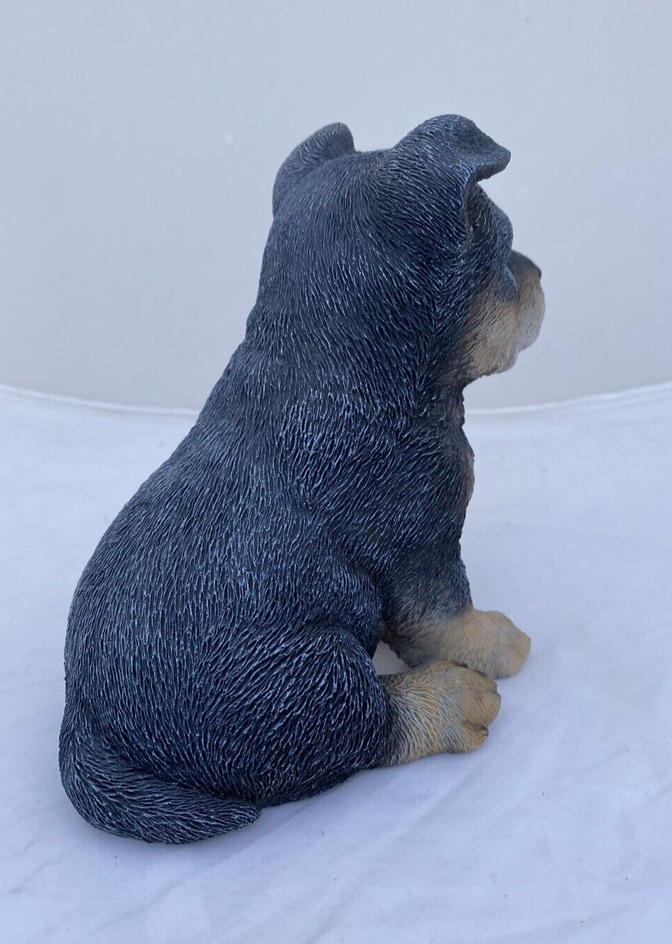 BLUE CATTLE DOG HEELER STATUE PUPPY MEMORIAL ANIMAL GARDEN ORNAMENT ...