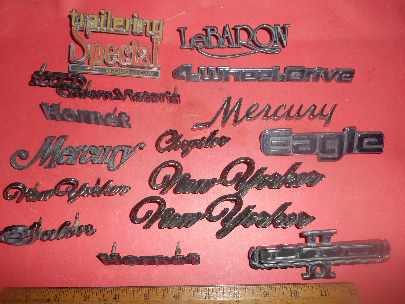 Lot of Vintage Metal Auto Car Hot Rod Rat Rod Emblems/Ornaments | eBay