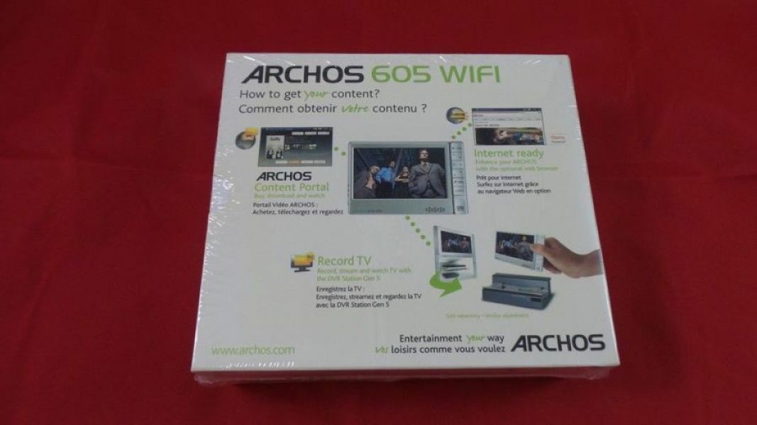 Archos 605 WiFi Silver ( 80 GB ) Digital Media Player for sale online ...