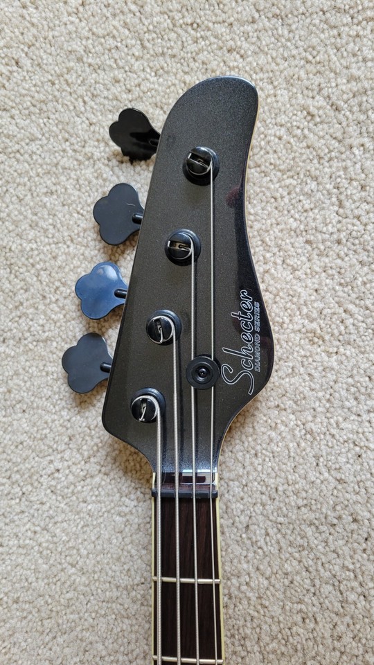 Schecter Michael Anthony Signature Bass Electric Guitar, Carbon Grey ...