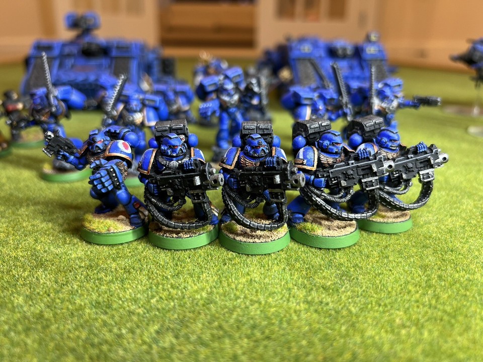 Warhammer 40k Huge Pro Painted Ultramarine Army - Must See! | eBay