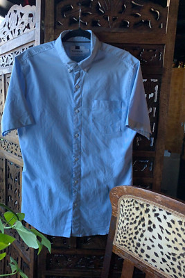 Mens' TOPMAN BRAND shirt Aust Size L COTTON ELASTANE chest 110cm ...